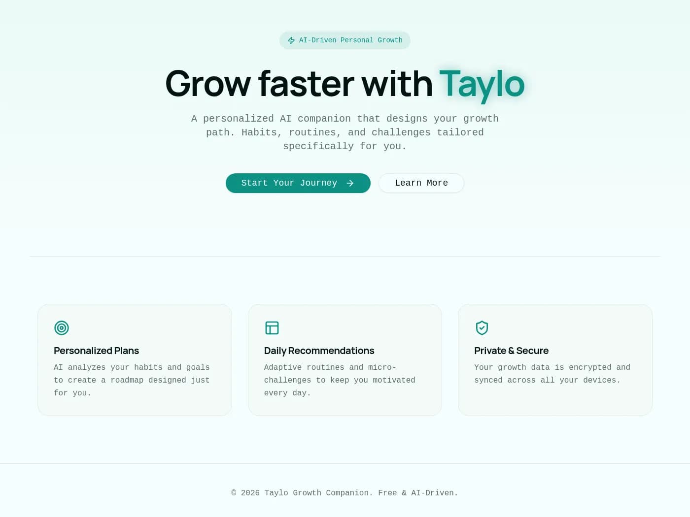Taylo Growth Companion