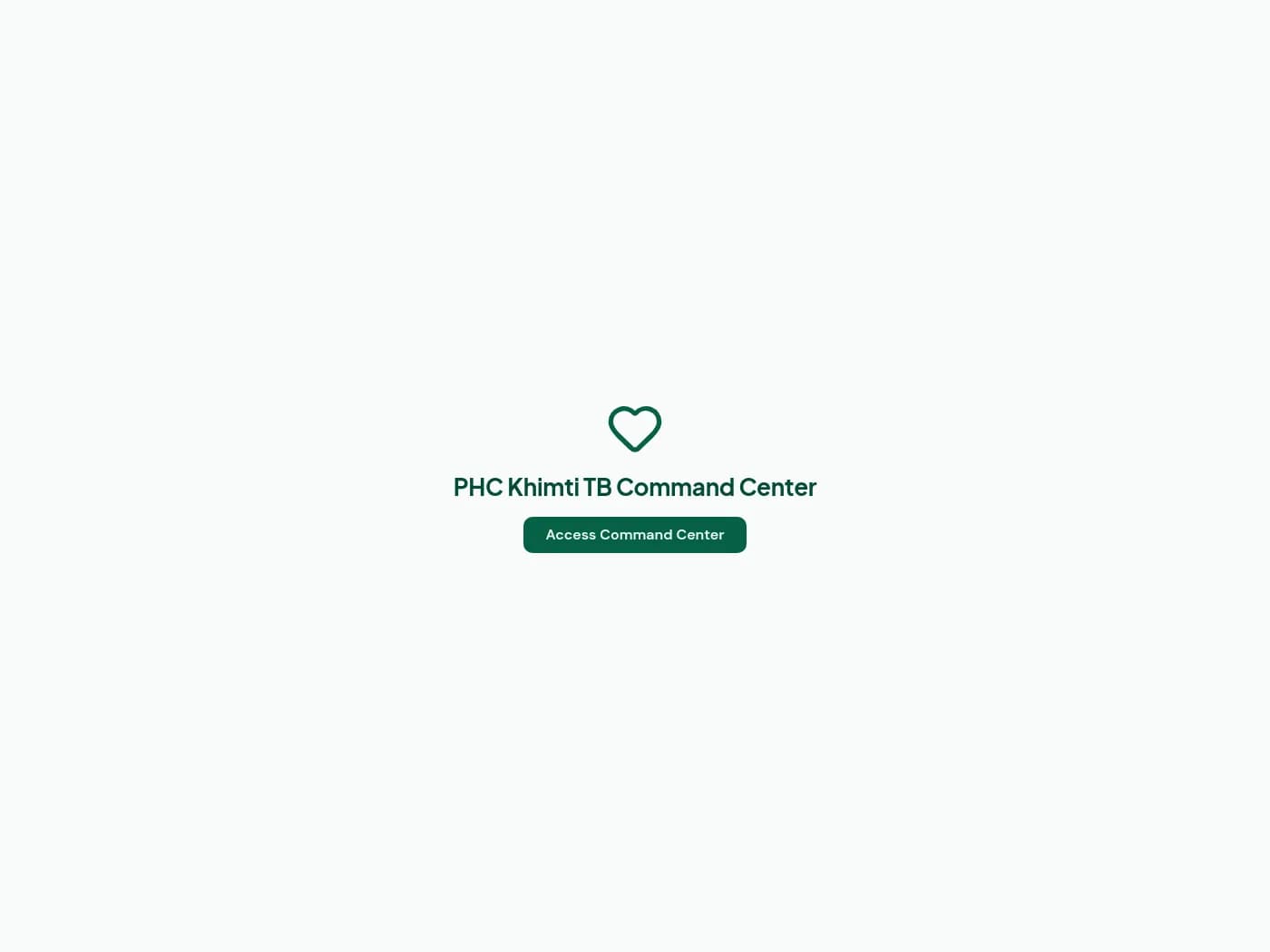 TB Command Center Dashboard