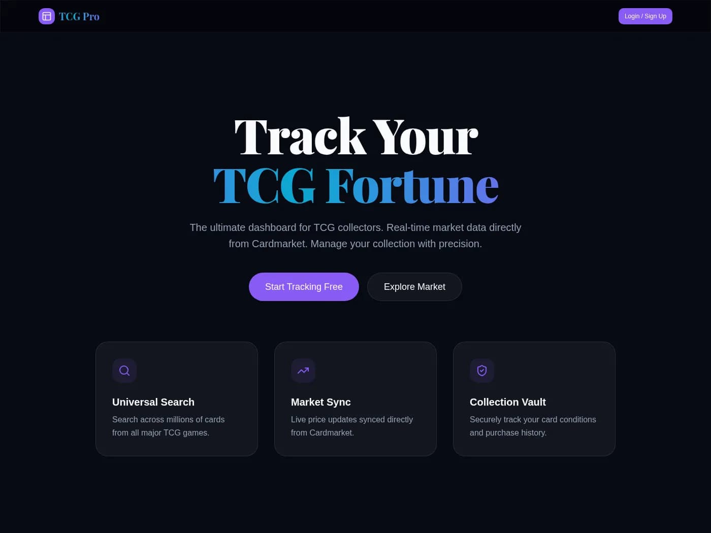 TCG Card Tracker