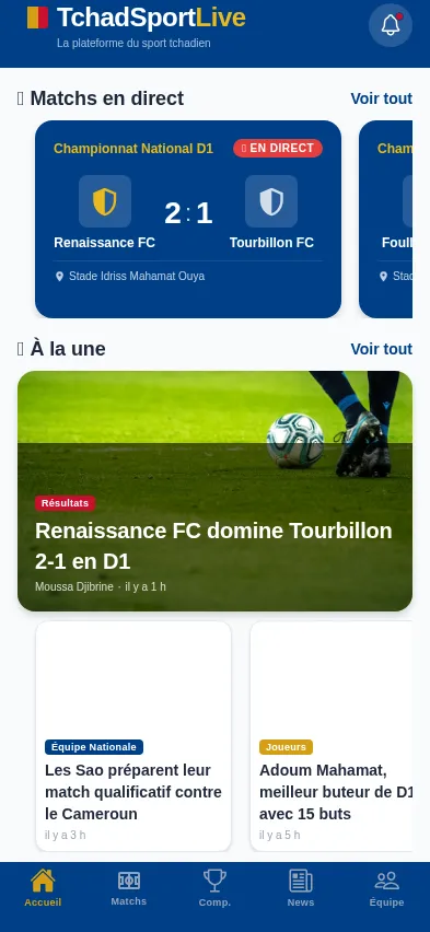TchadSportLive