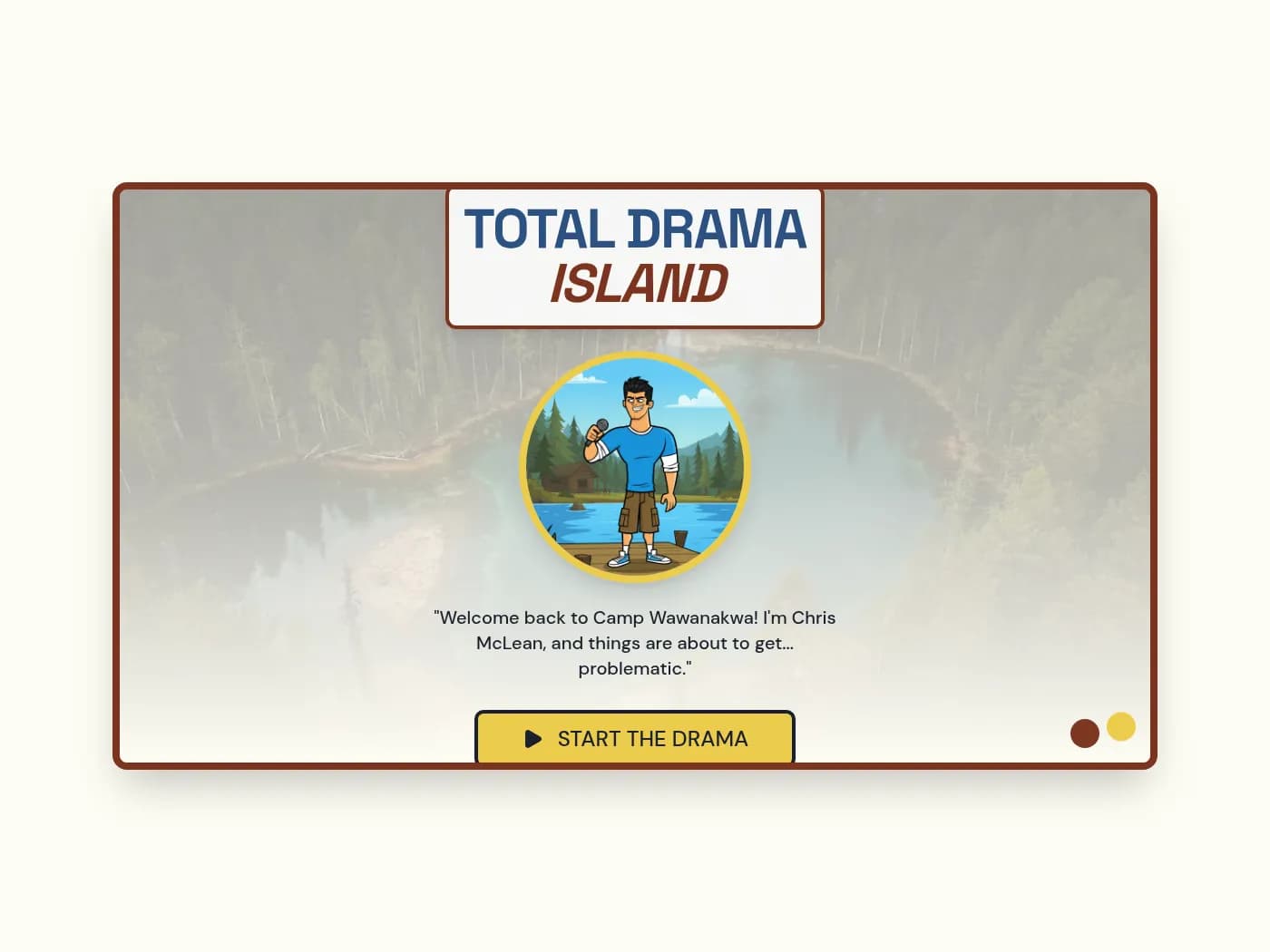 Total Drama Island Game