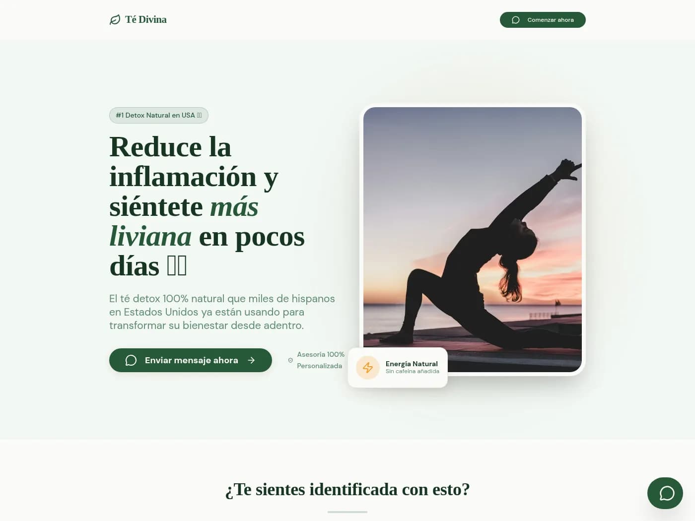 Té Divina Landing Booster