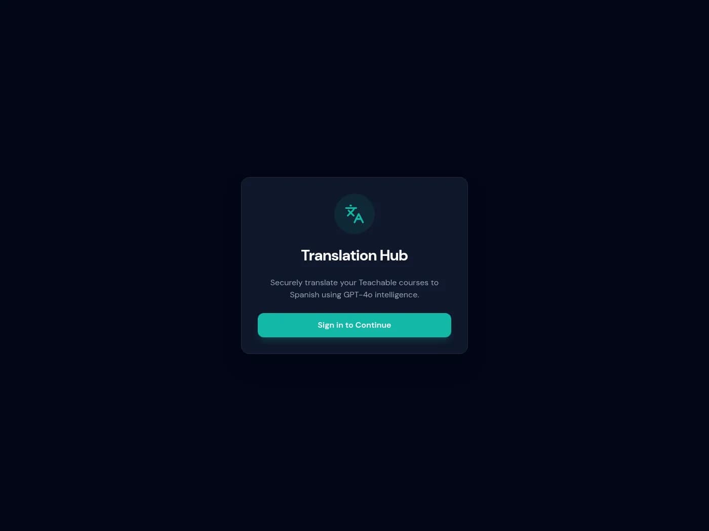 Teachable Spanish Autotranslator