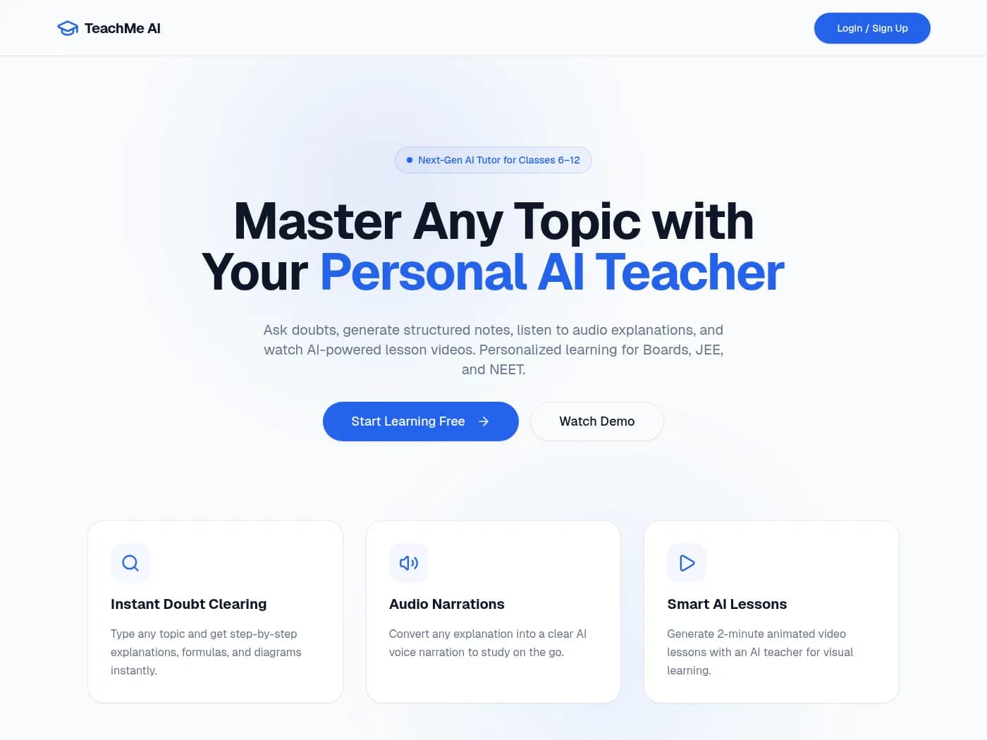 TeachMe AI Study App