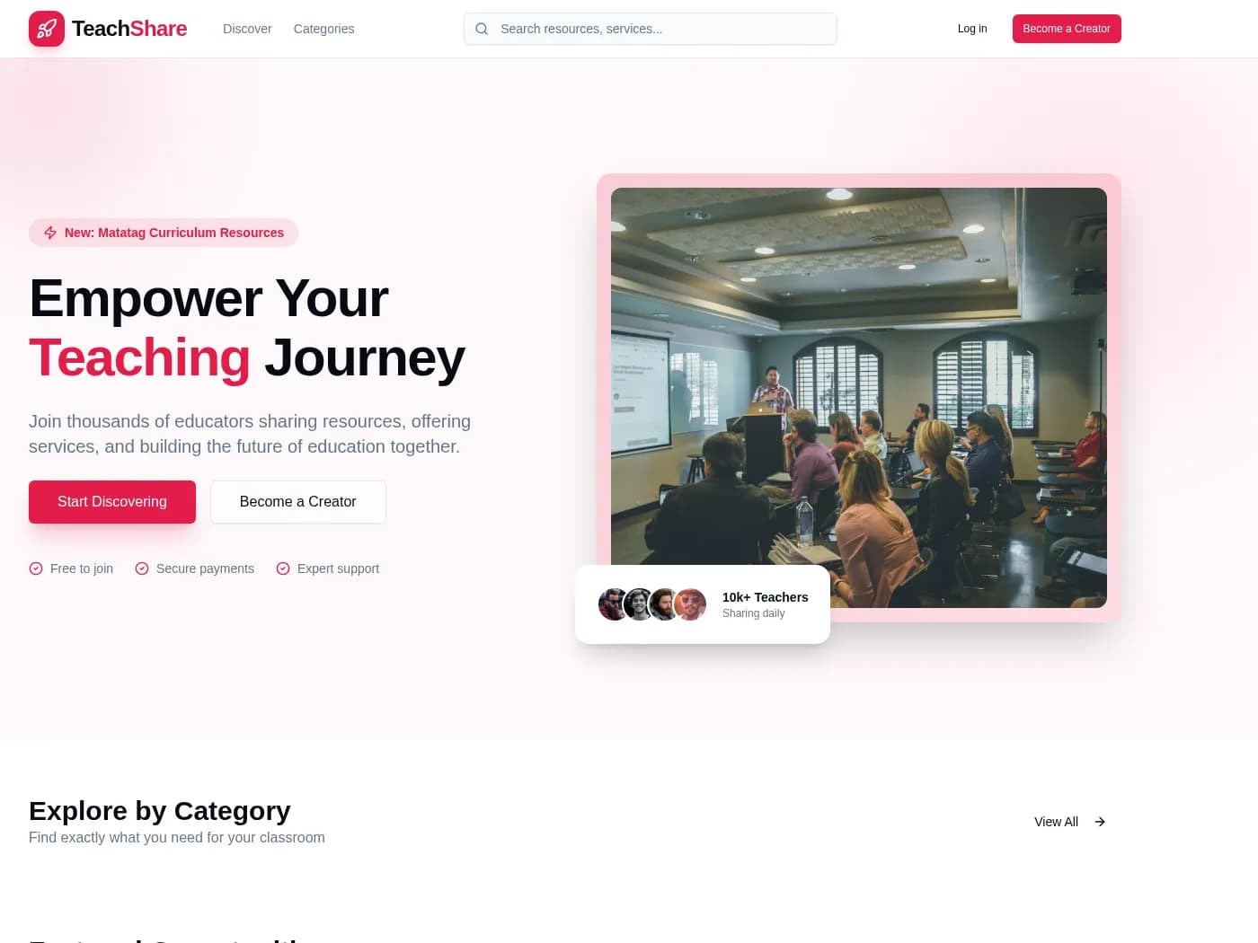 TeachShare Website