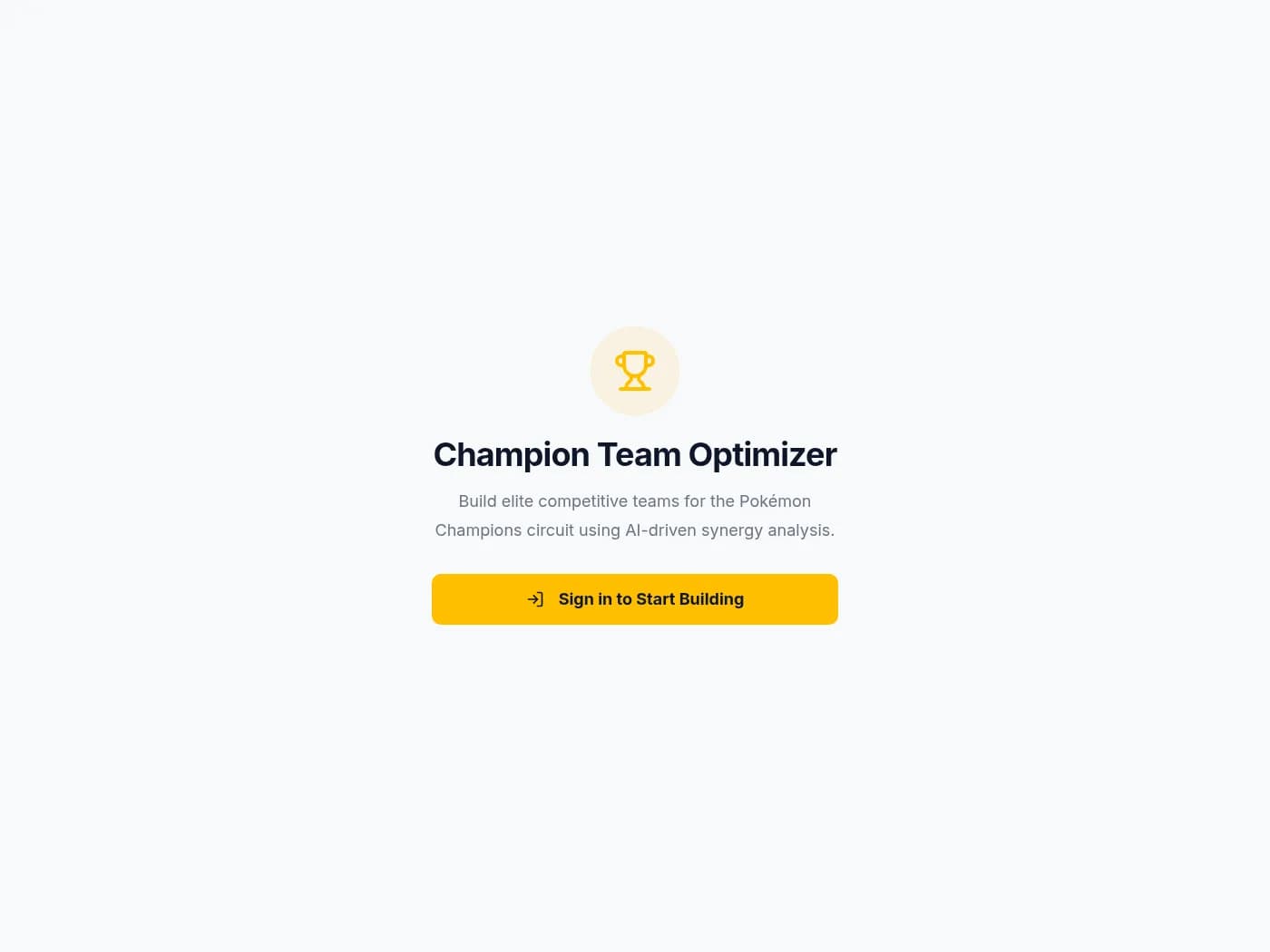 Champion Team Optimizer