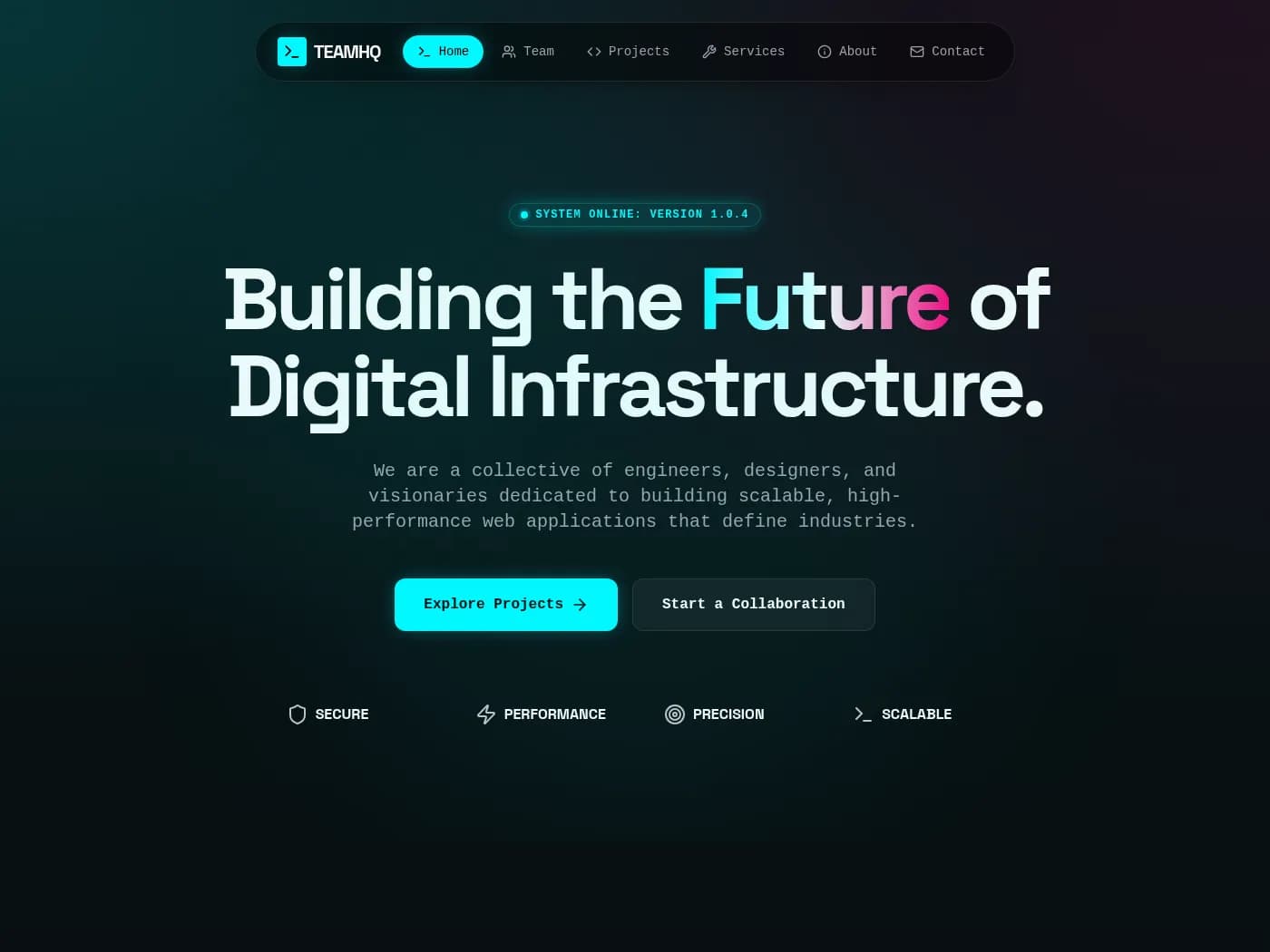 TeamHQ Web Presence