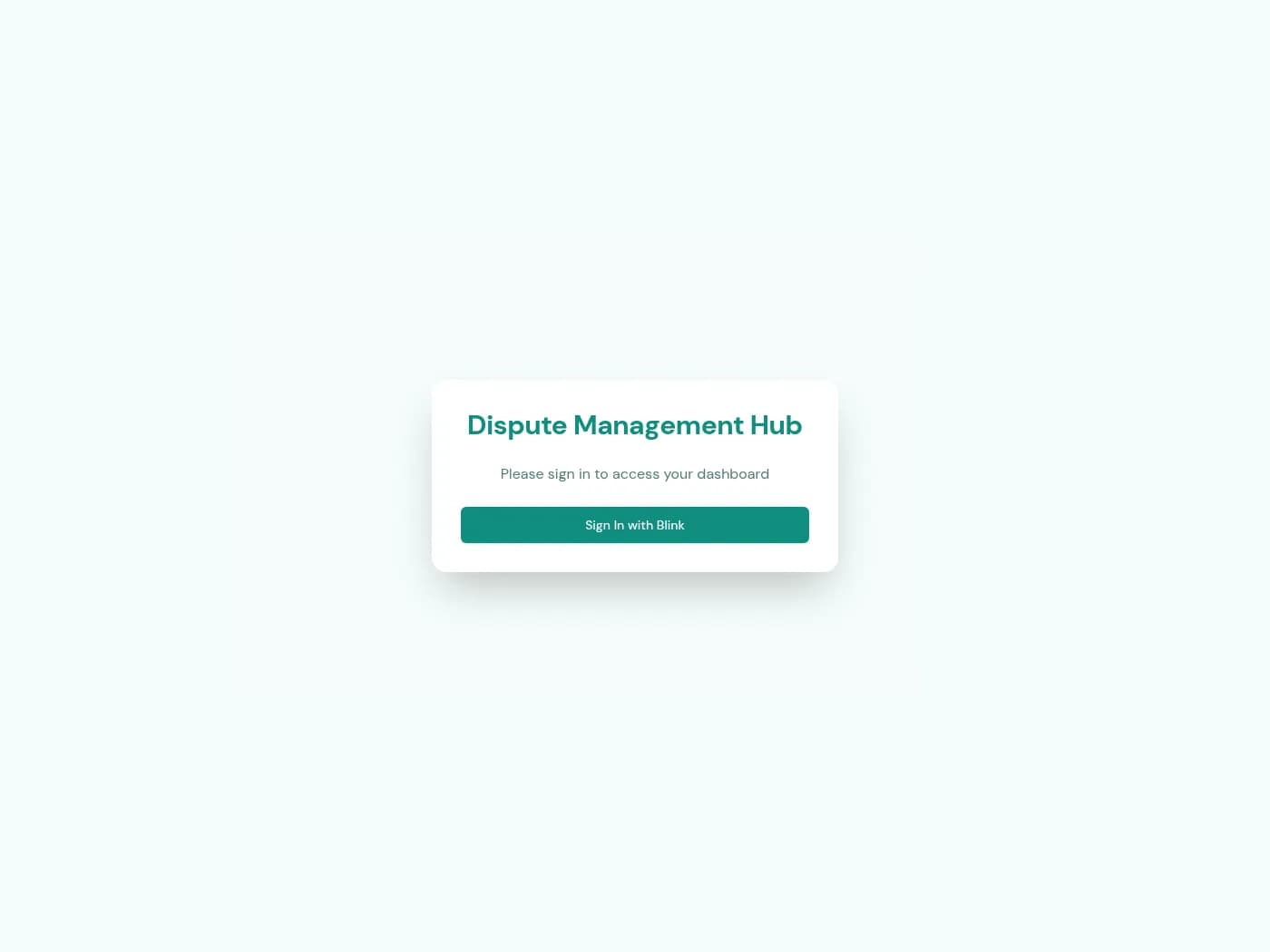 Team Leader Dispute Hub