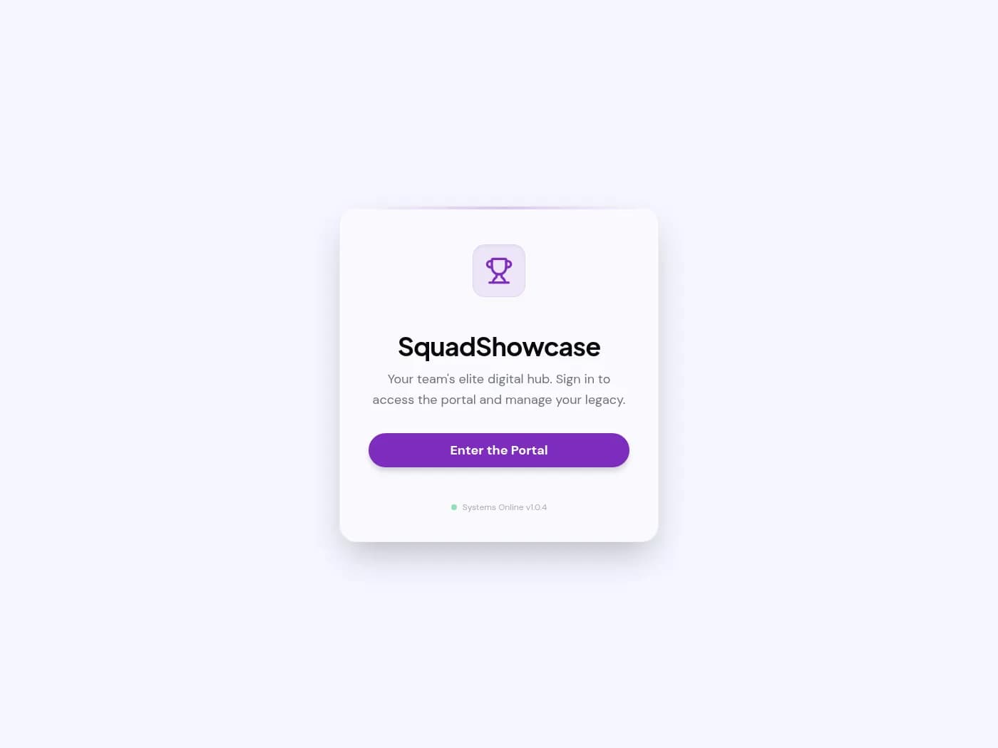 SquadShowcase Portal