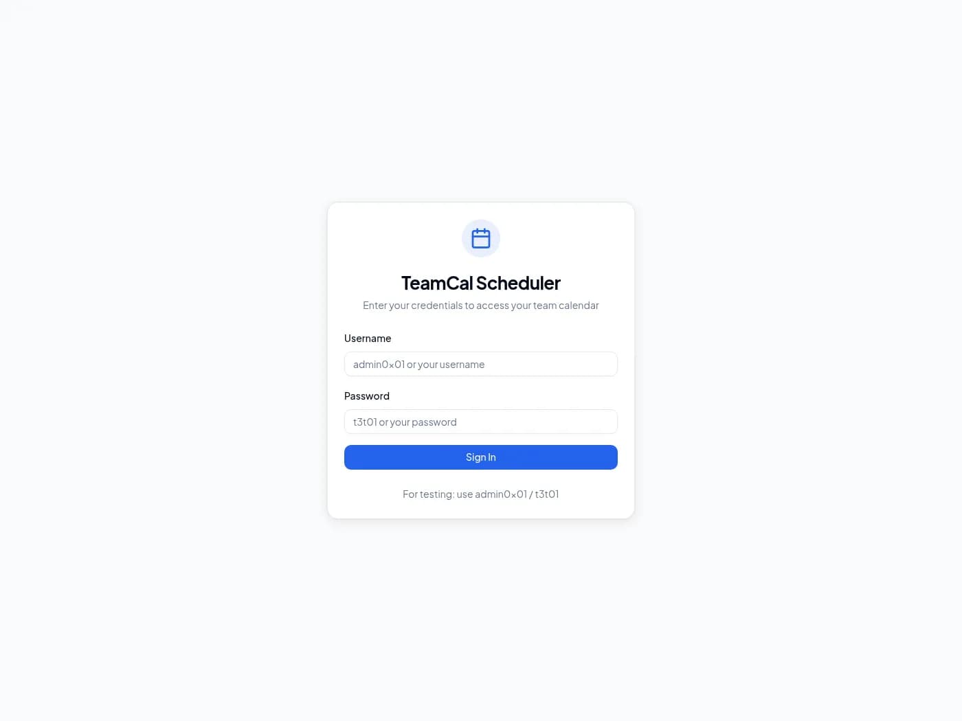 TeamCal Scheduler