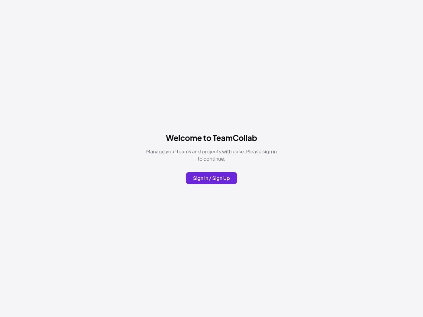 TeamCollab Dashboard