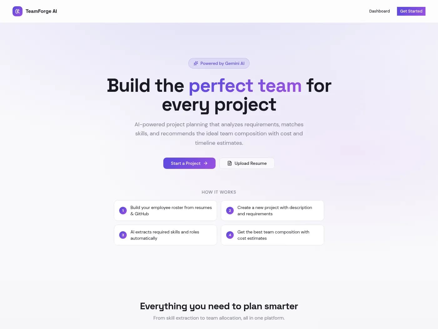 TeamForge AI Planner