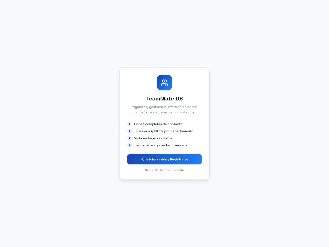 TeamMate DB App