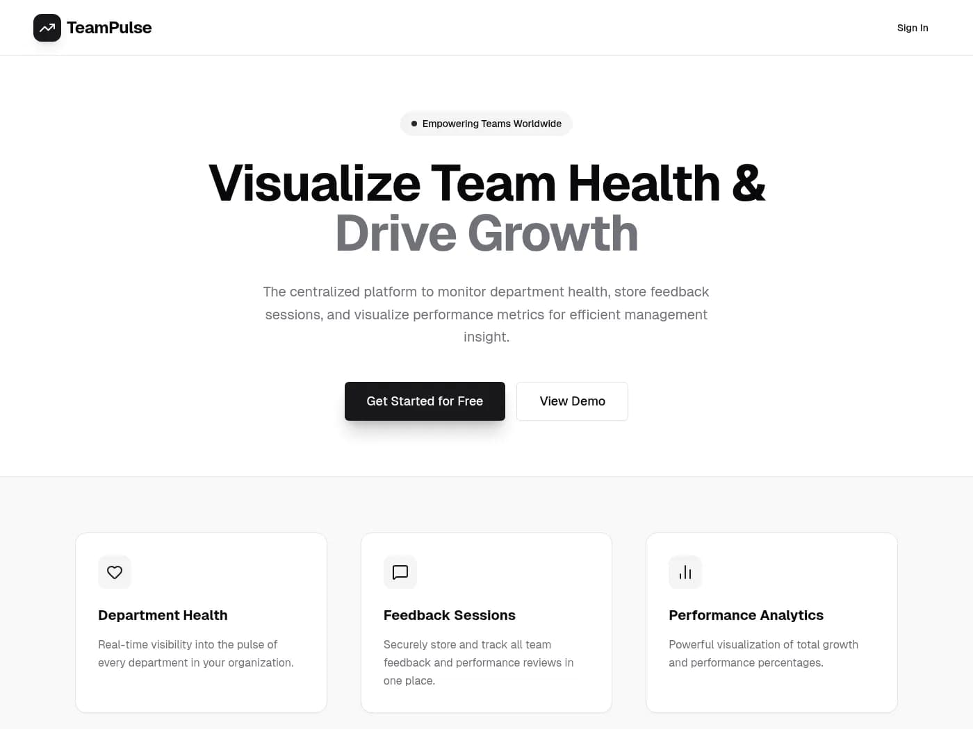 TeamPulse Dashboard