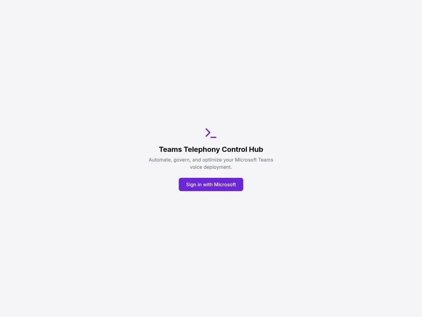 Teams Telephony Control Hub
