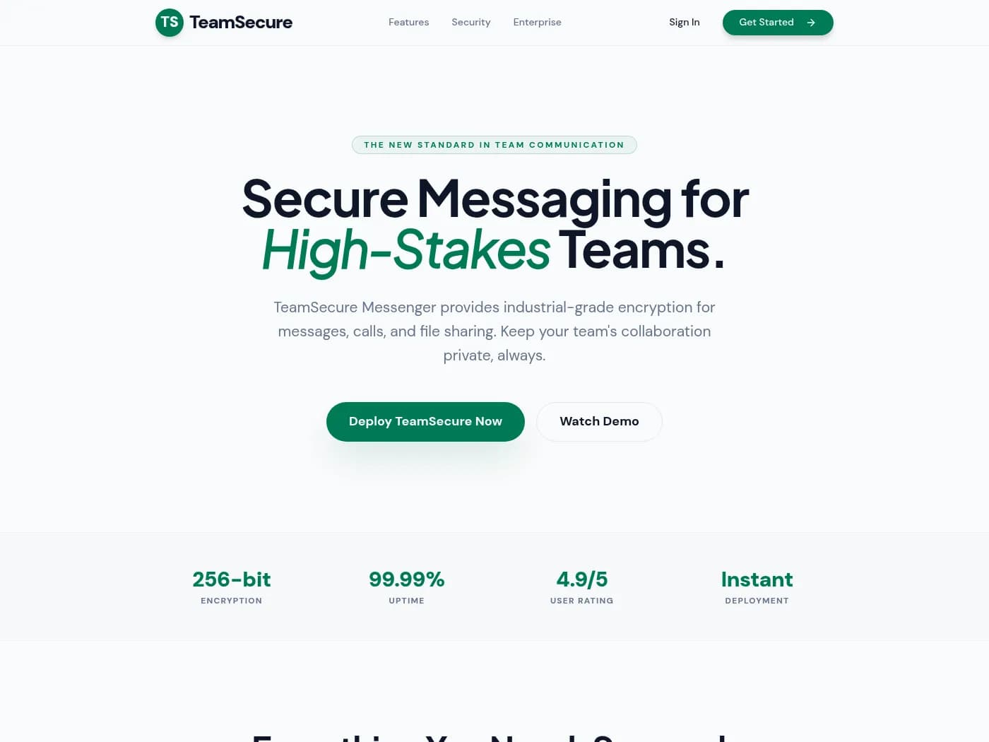 TeamSecure Messenger