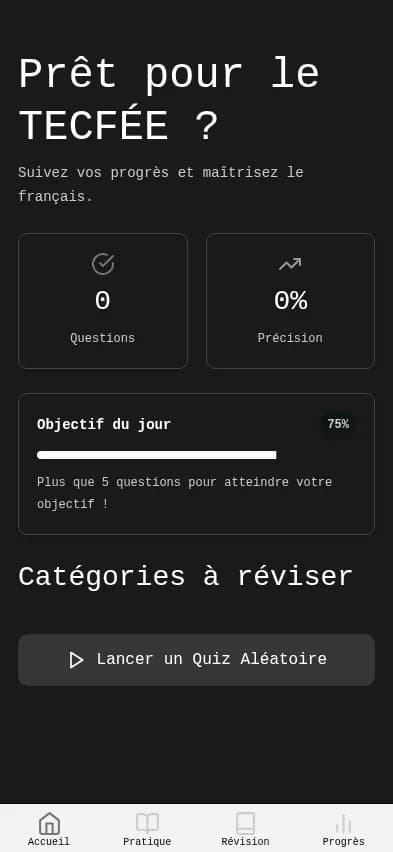 Tecfée Prep iOS App