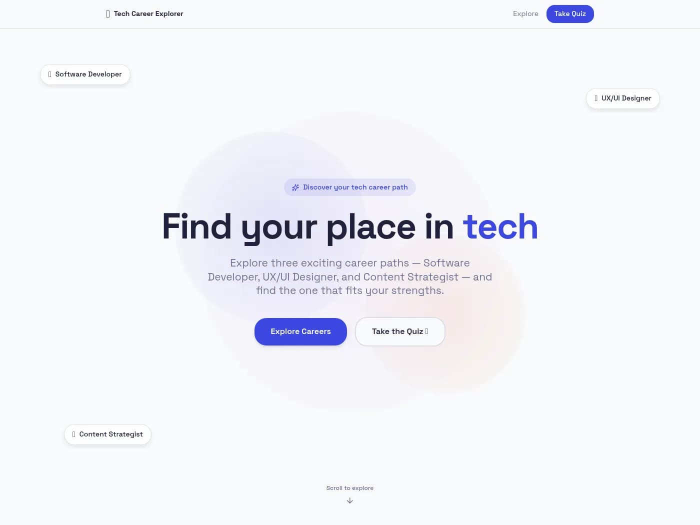 Tech Career Explorer