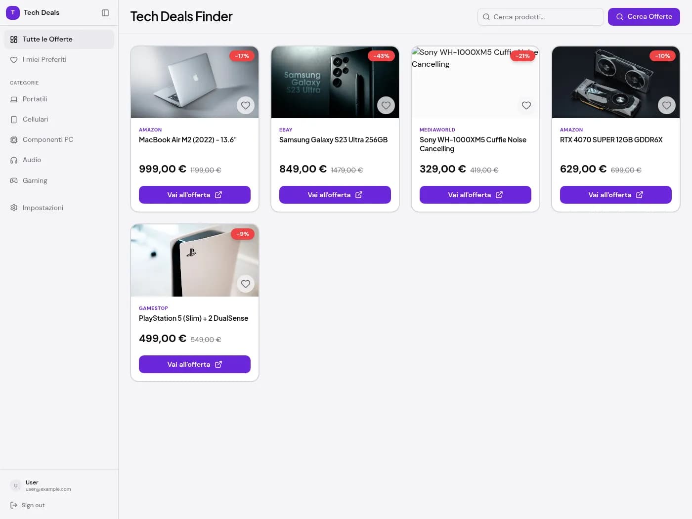 Tech Deals Finder