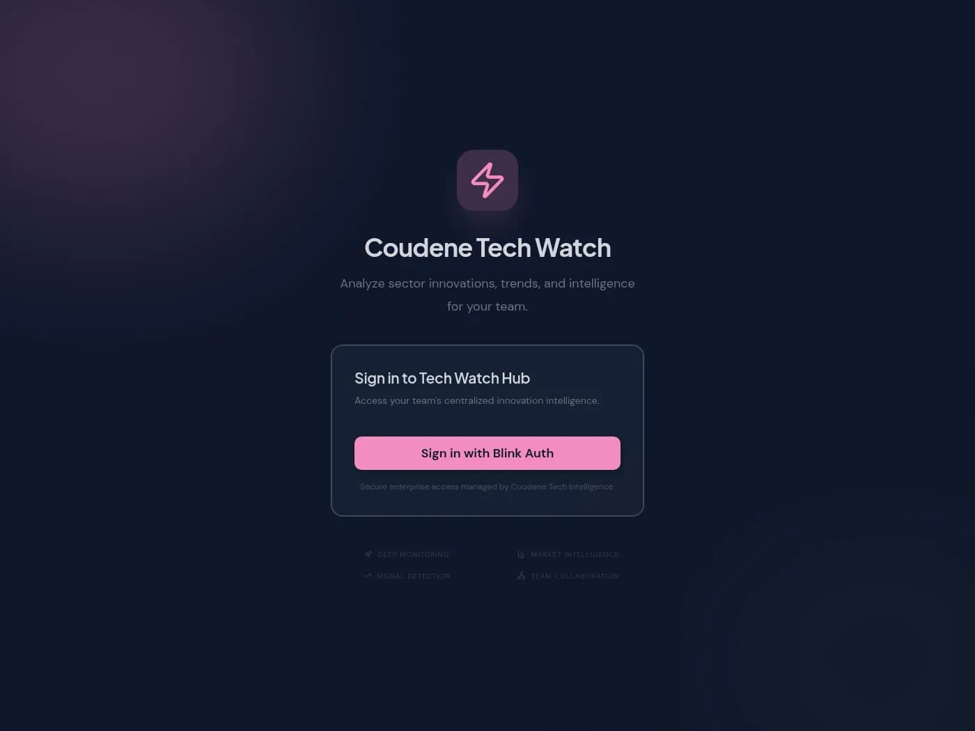 Coudene Tech Watch Hub