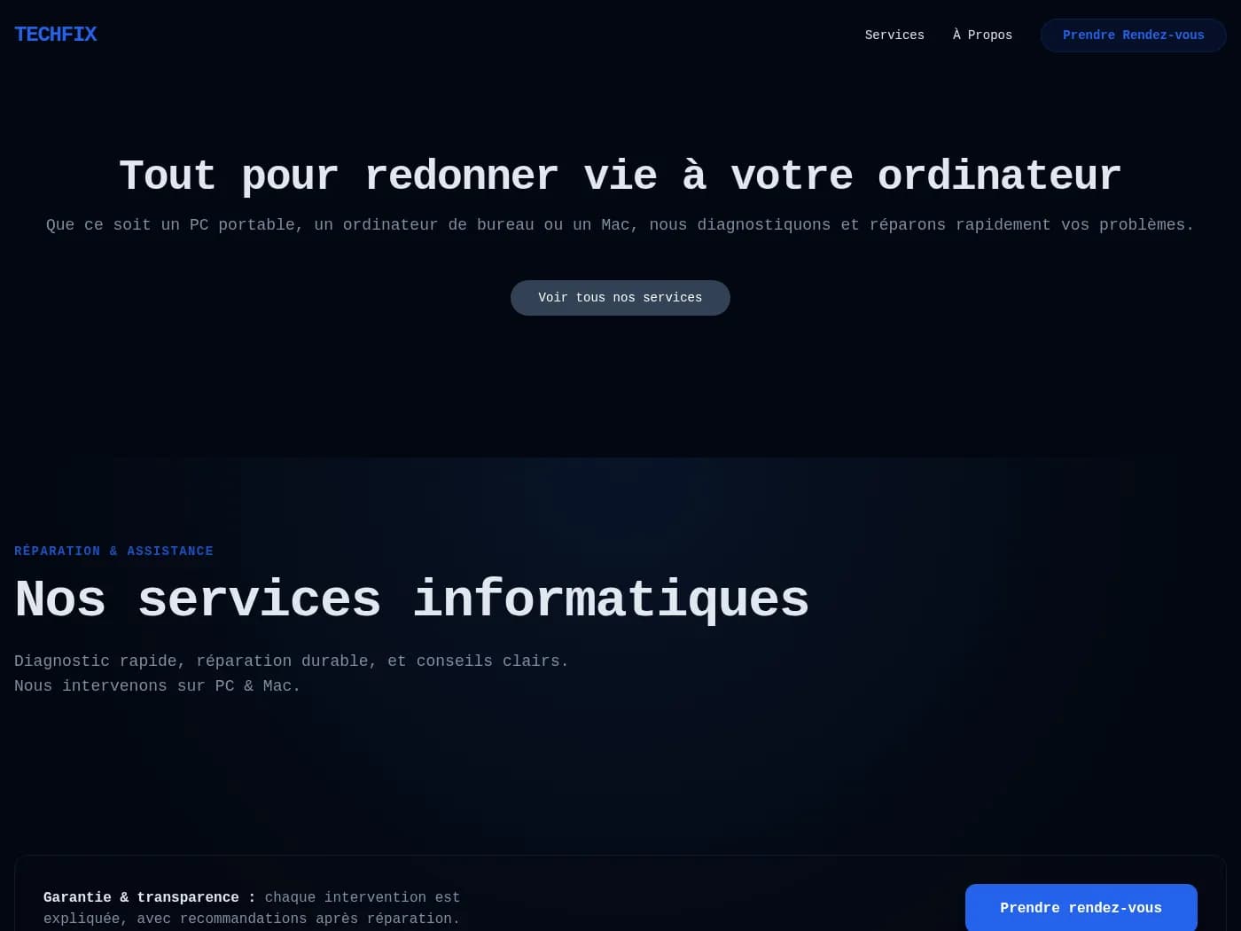 TechFix Service Portal