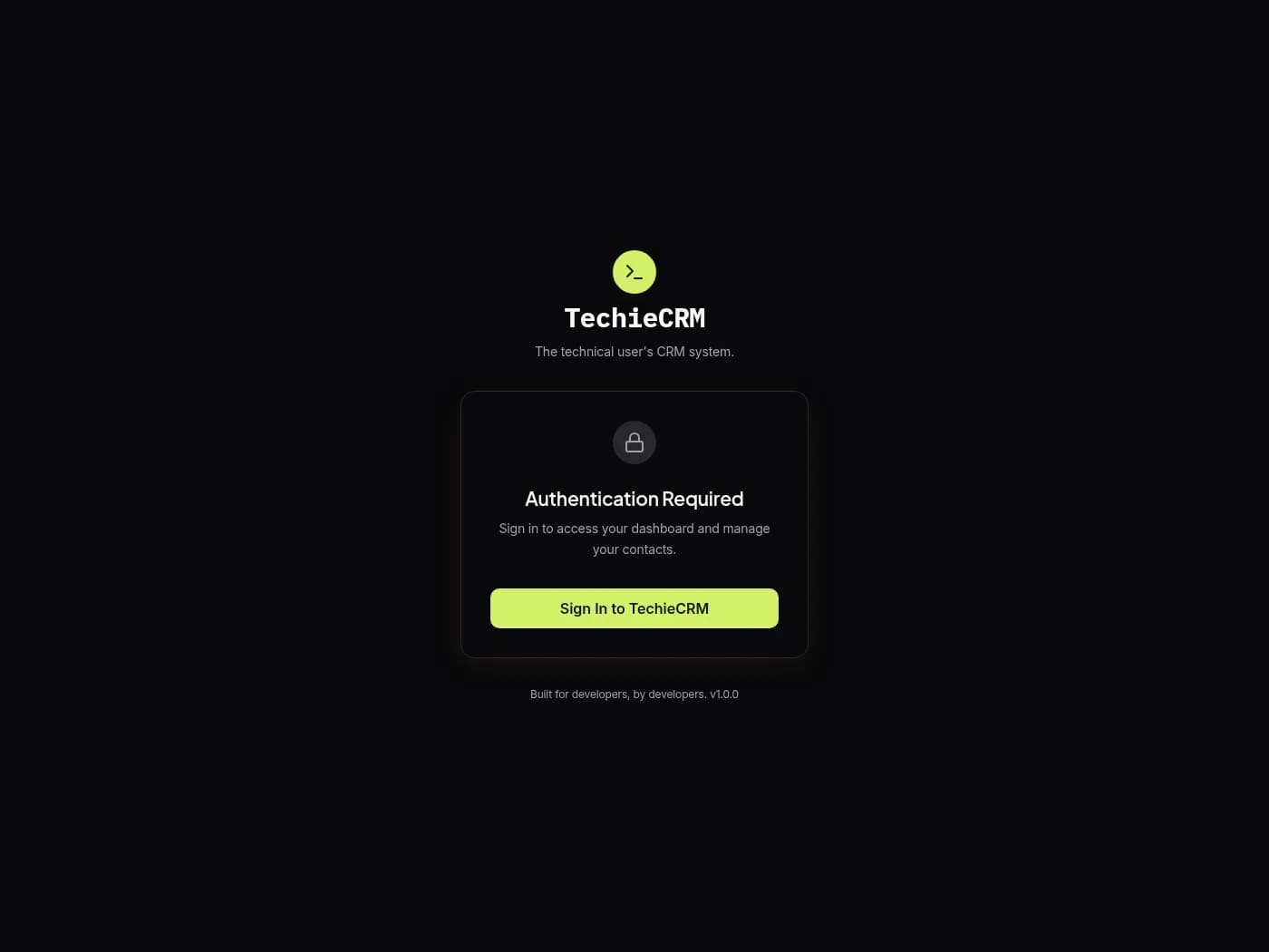 TechieCRM
