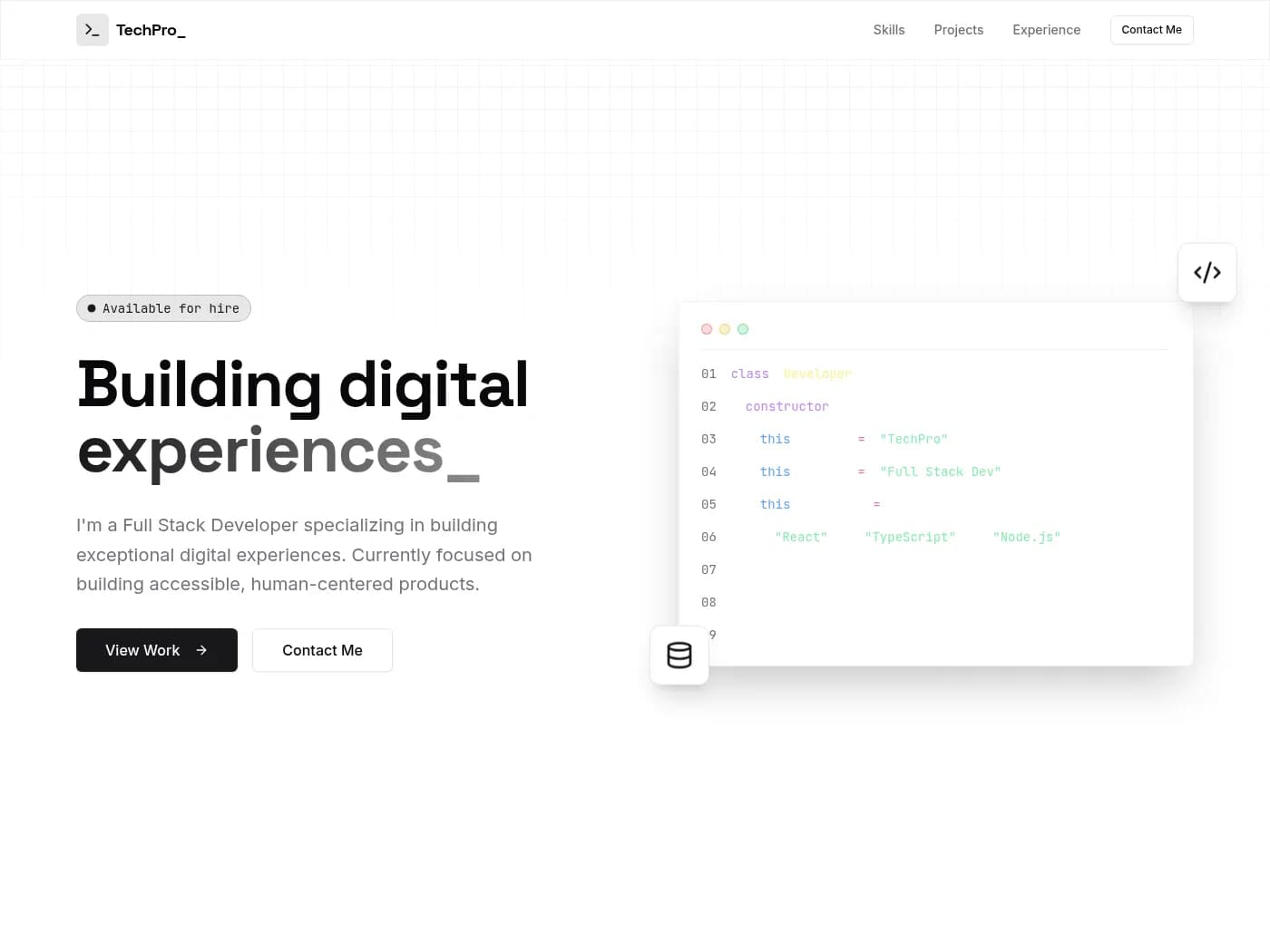 TechPro Portfolio