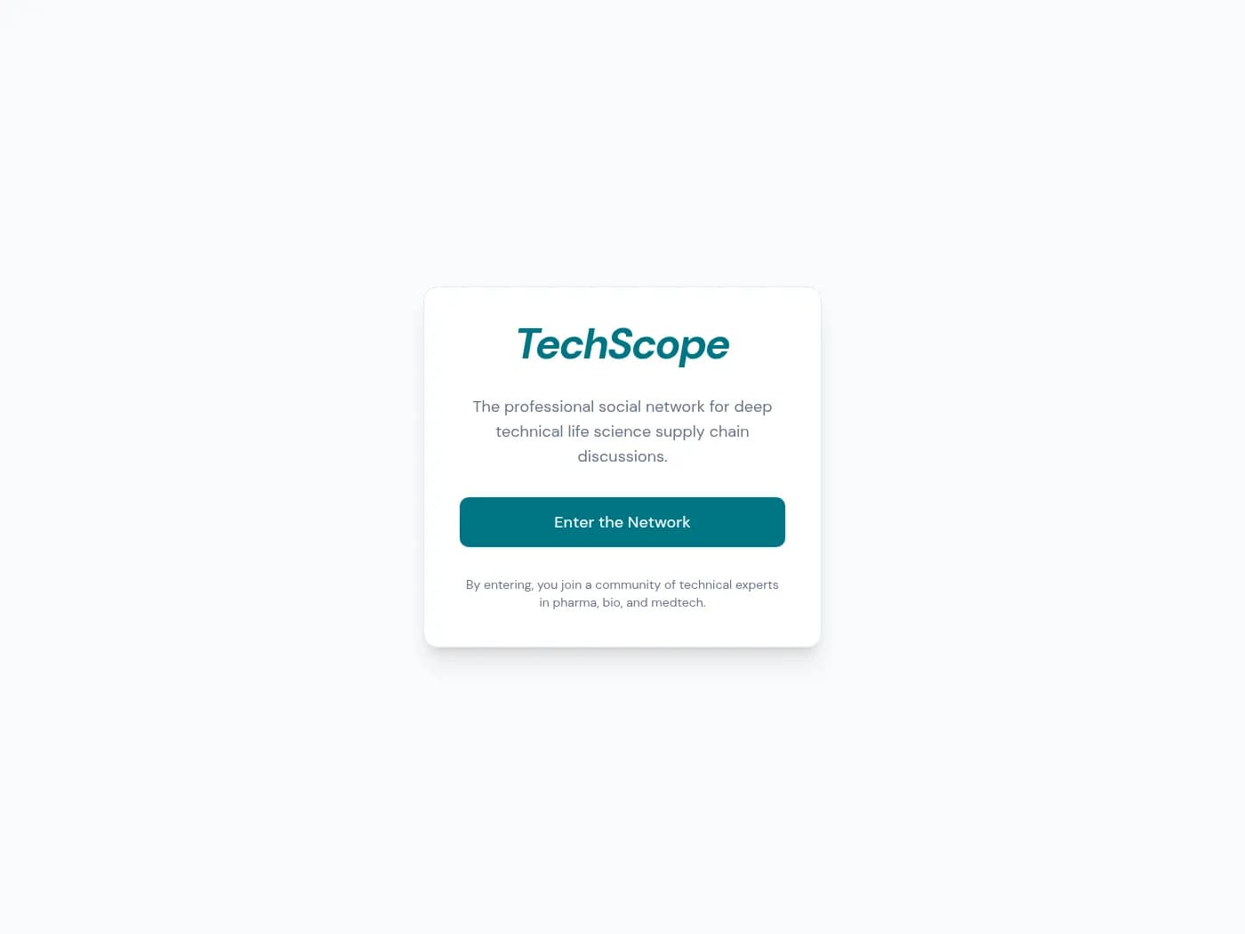 TechScope Social Network