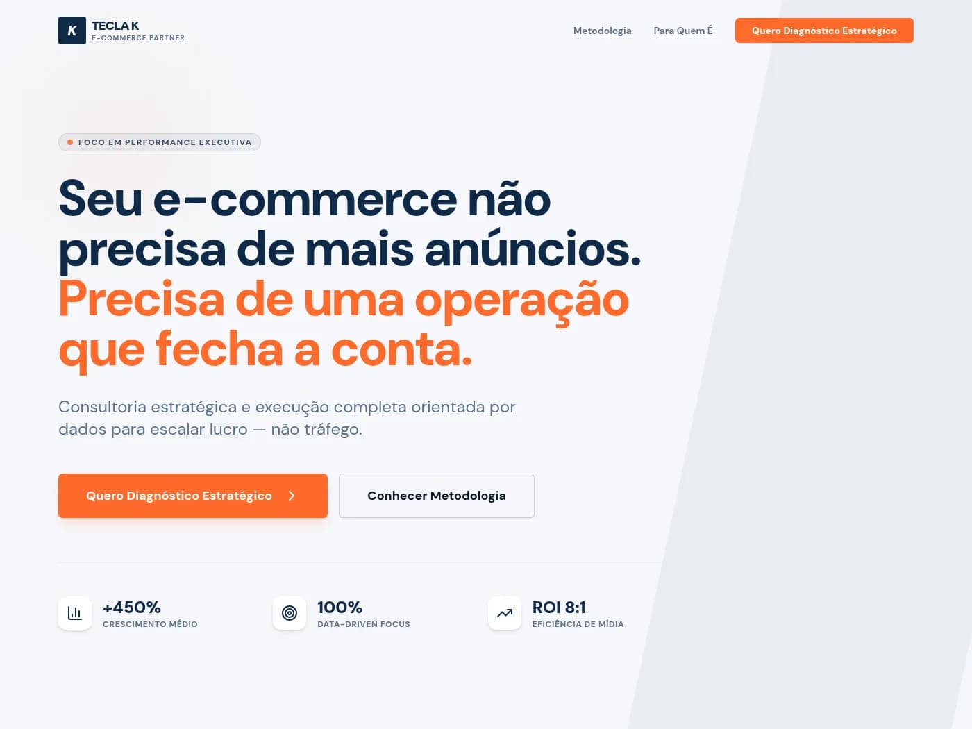 TECLA K Landing Page