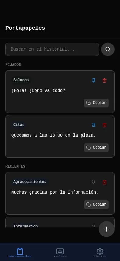 Teclado ClipMax Español