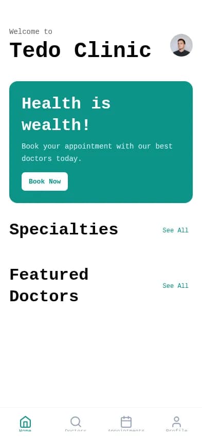 Tedo Clinic Appointments