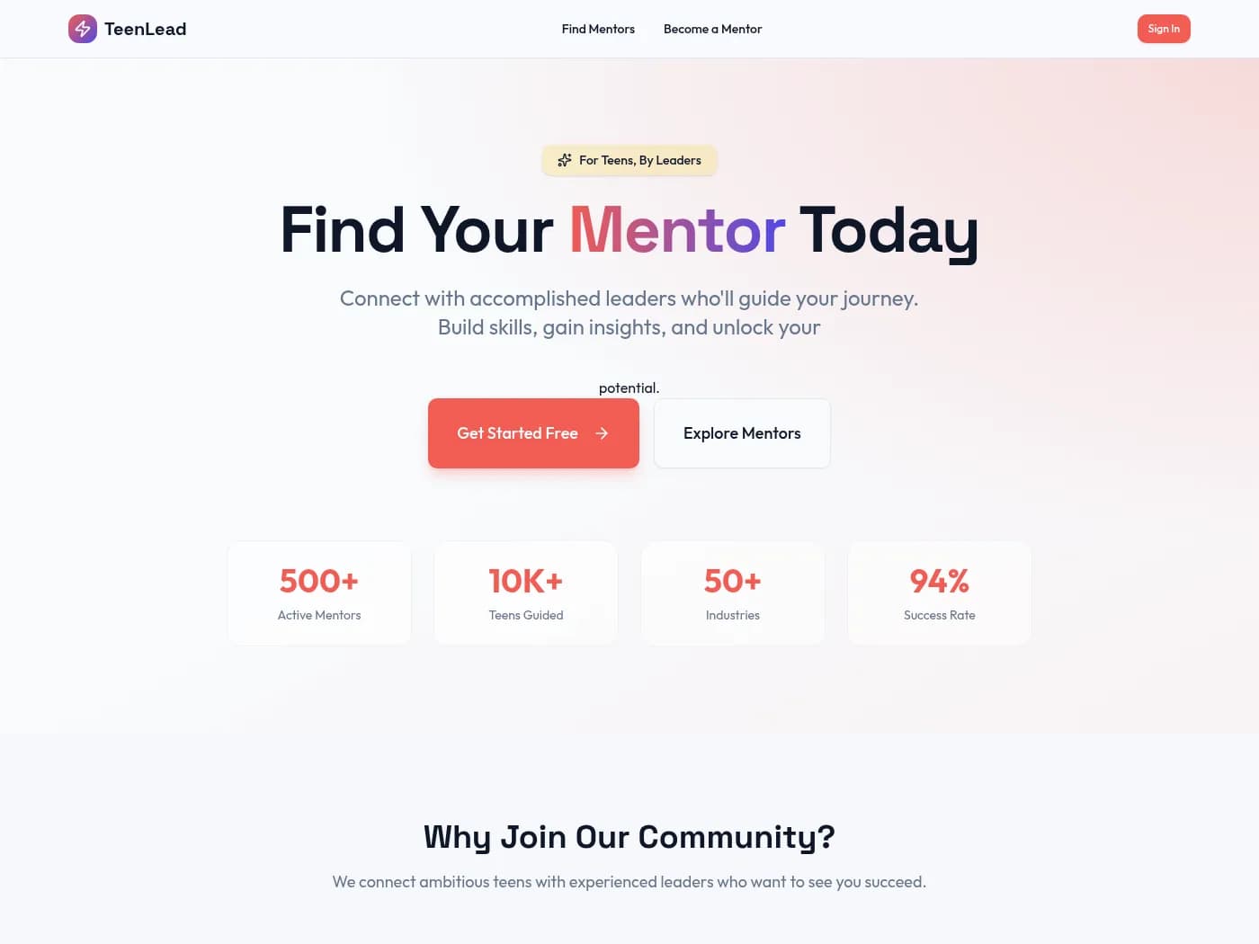 Teen Leadership Hub