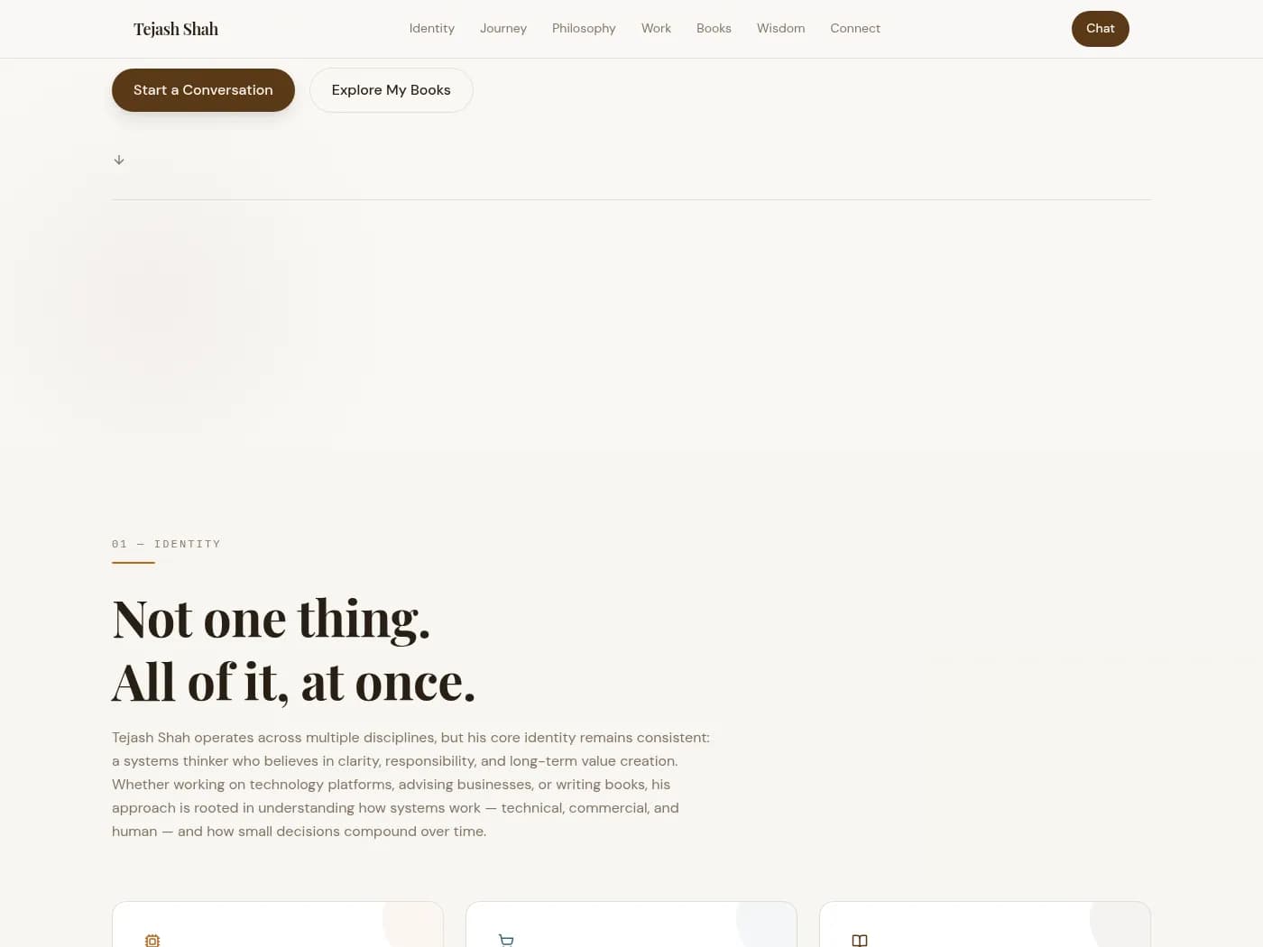 Tejash One-Page OS