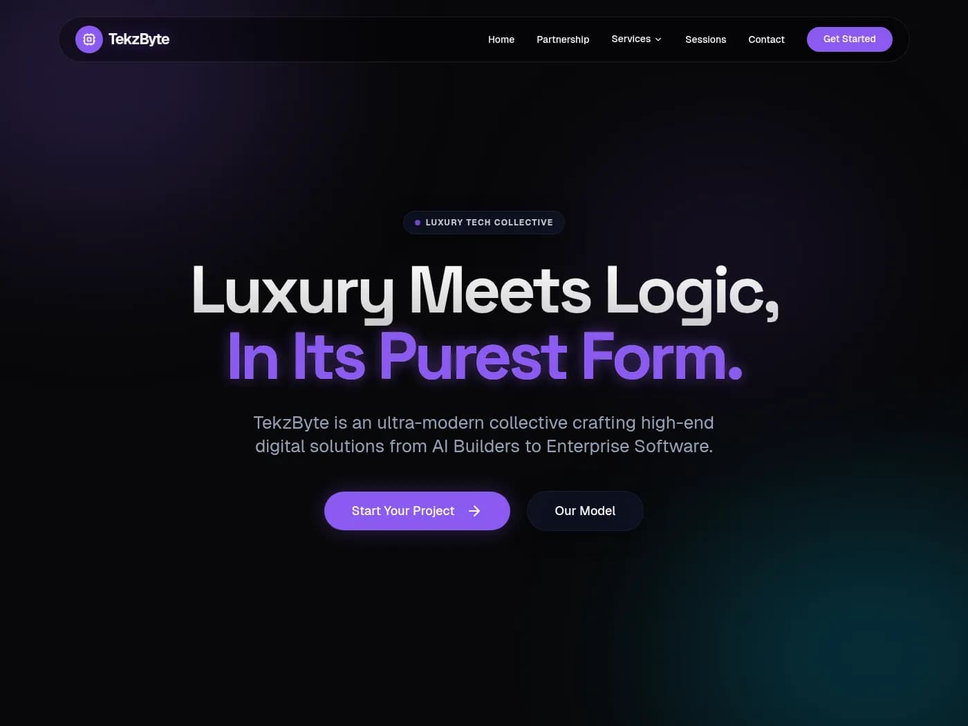 TekzByte Ultra Modern Web