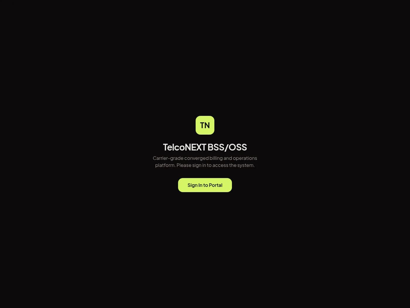 TelcoNEXT Unified BSS/OSS