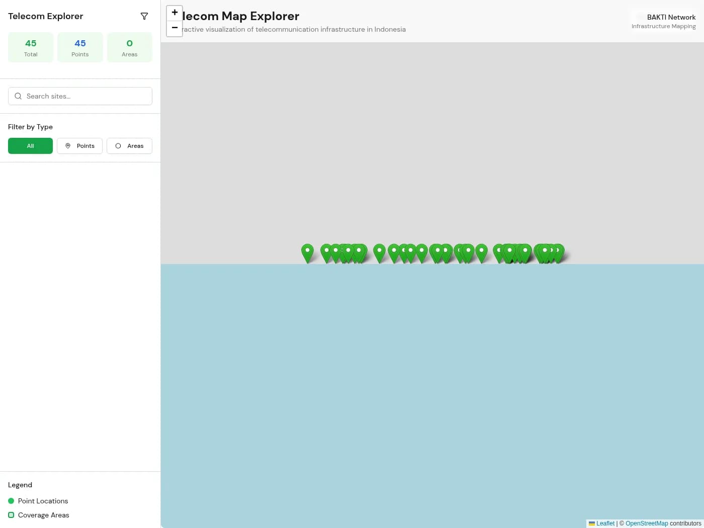Telecom Map Explorer