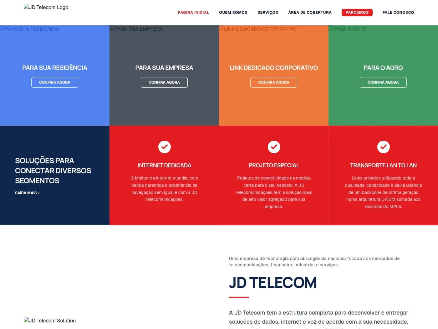 Telecom Company Site Clone