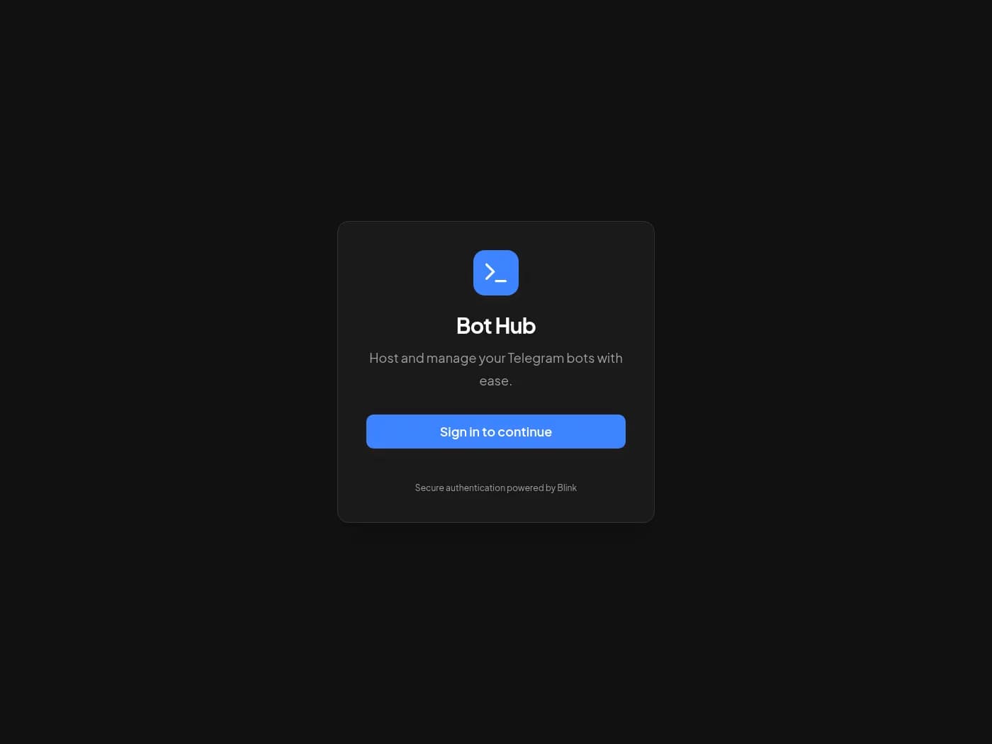 Telegram bot hosting
