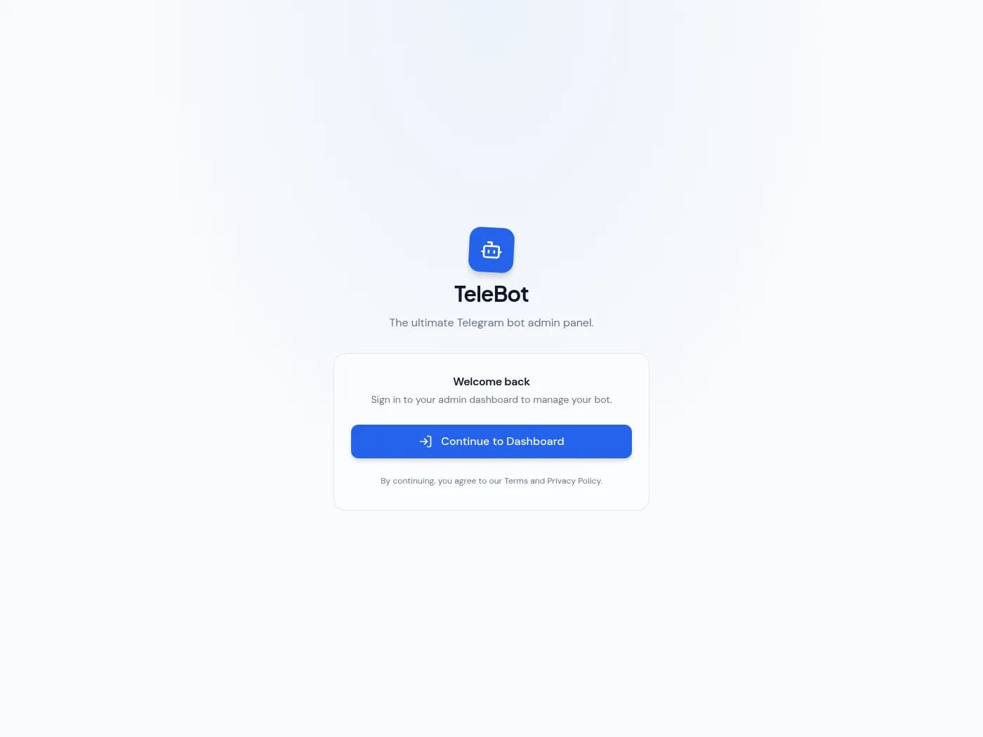 TeleBot Admin Panel