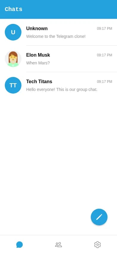 Telegram Clone