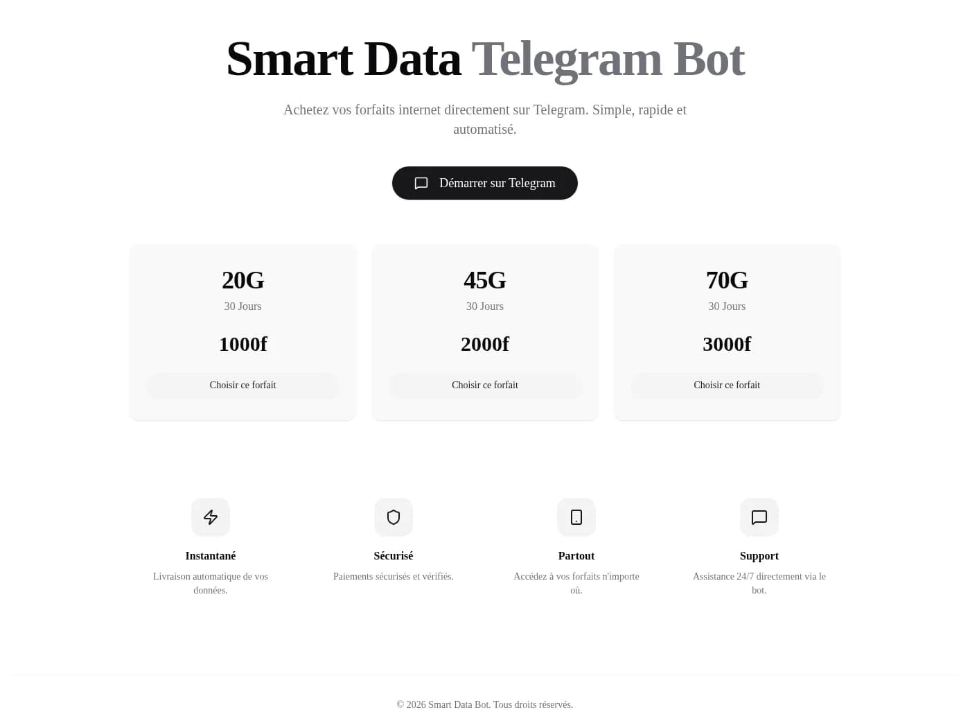 Smart Data Telegram Bot
