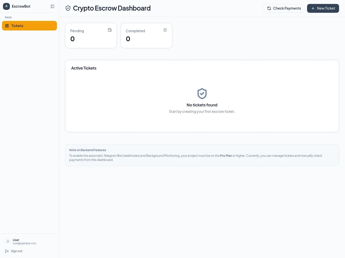 Crypto Escrow Bot