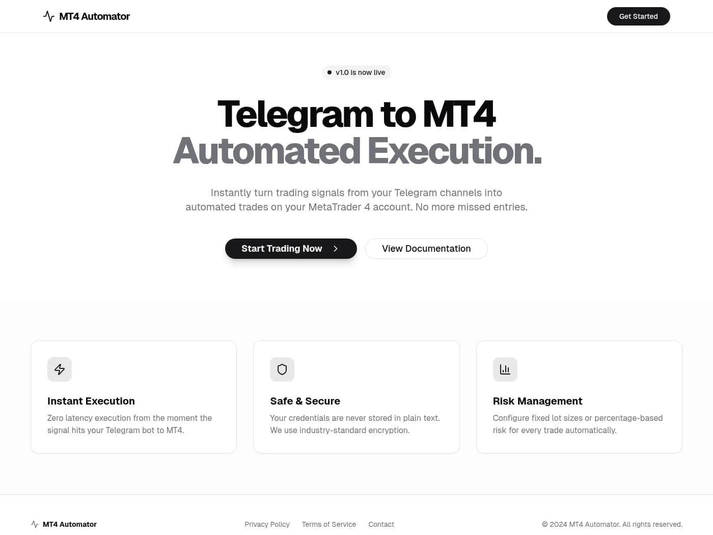 Telegram MT4 Auto Trader