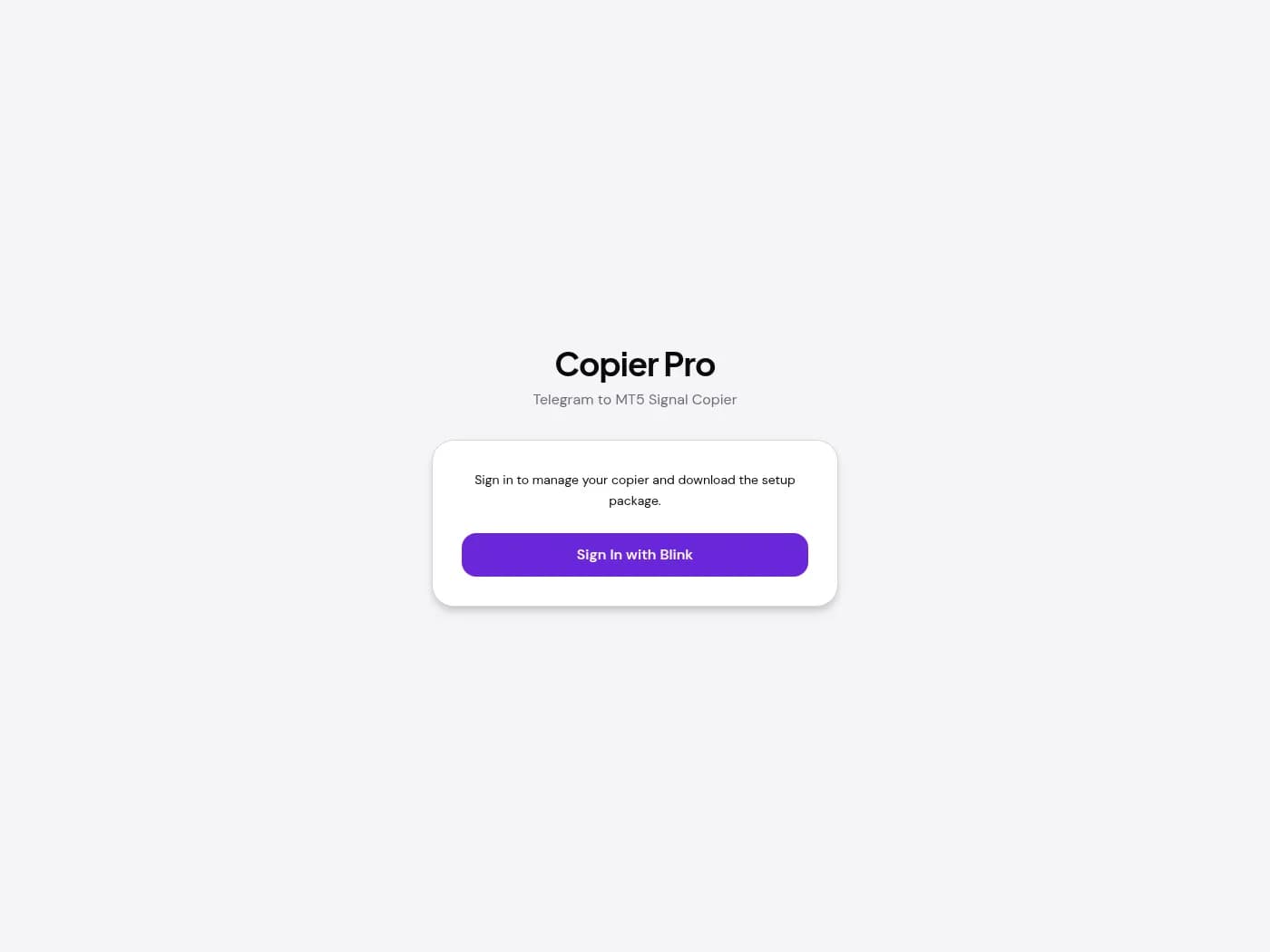 Telegram MT5 Signal Copier