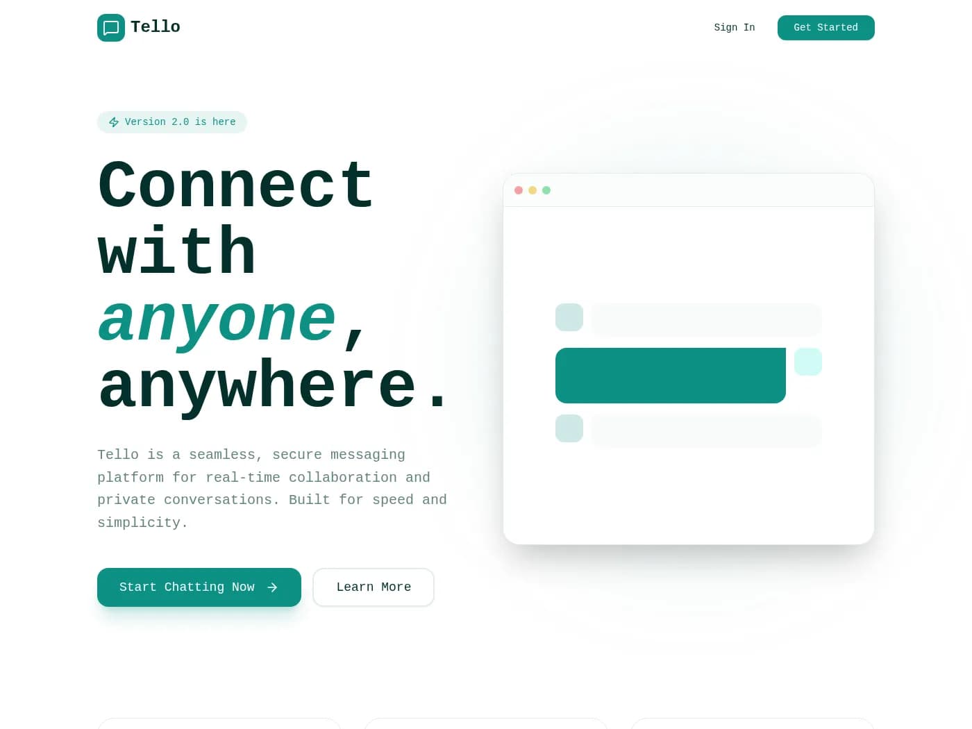 Tello Chat Clone