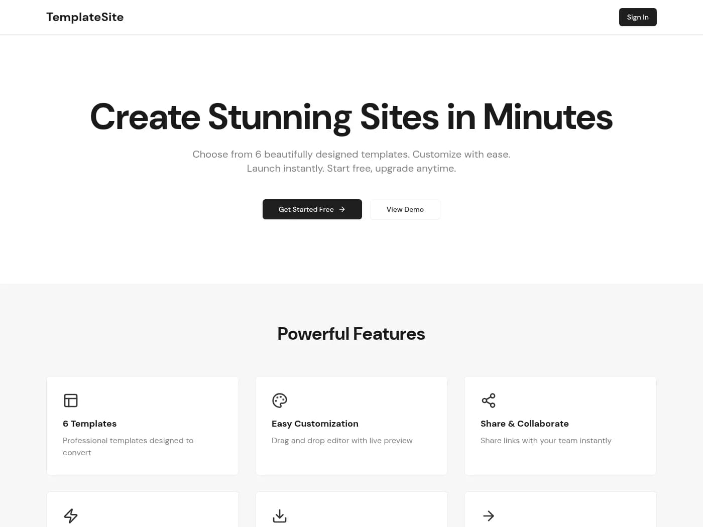 TemplateSite Builder