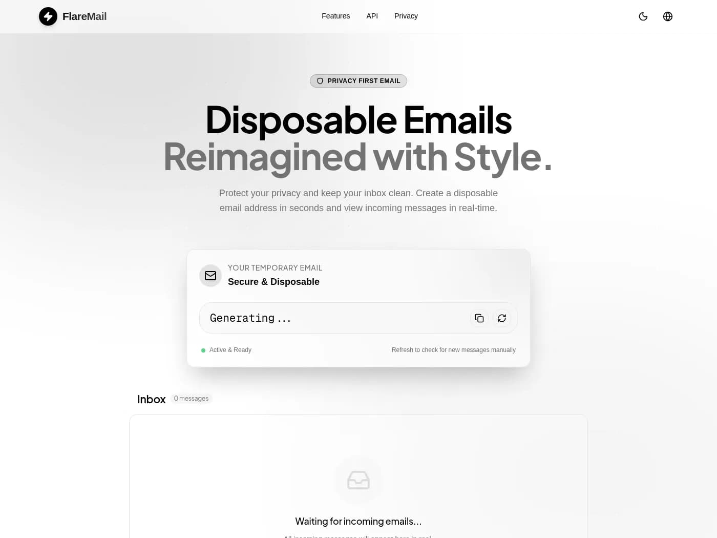 TempMail Flare