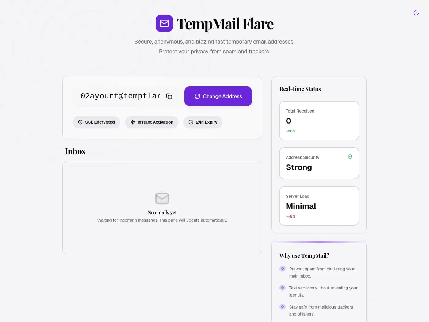 TempMail Flare