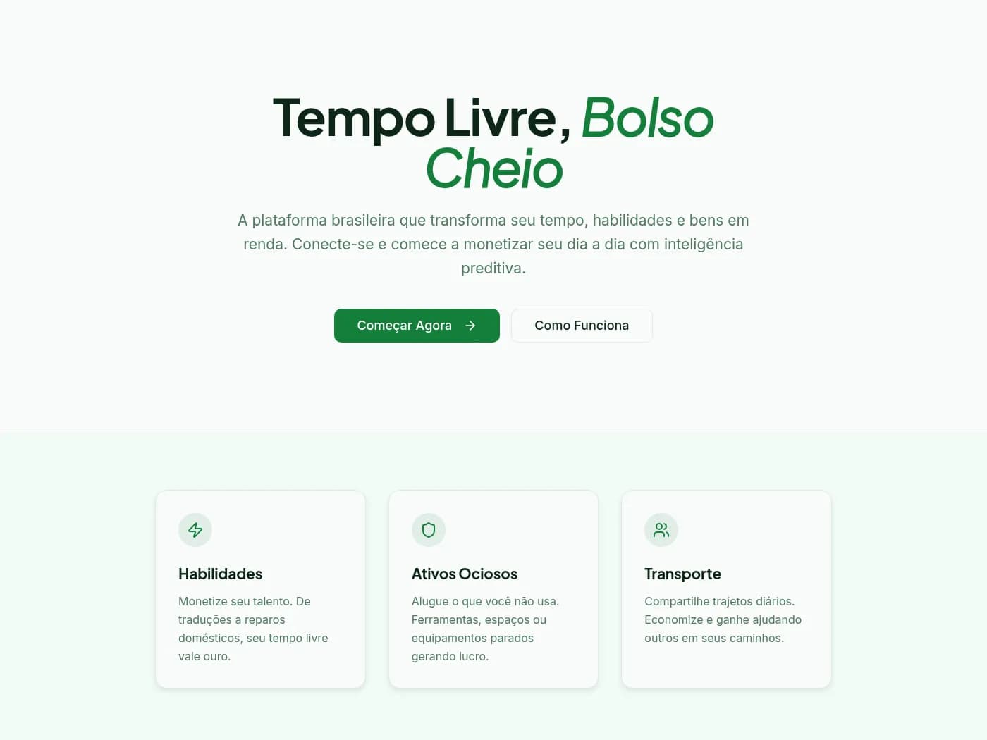 TempoLivre BolsoCheio