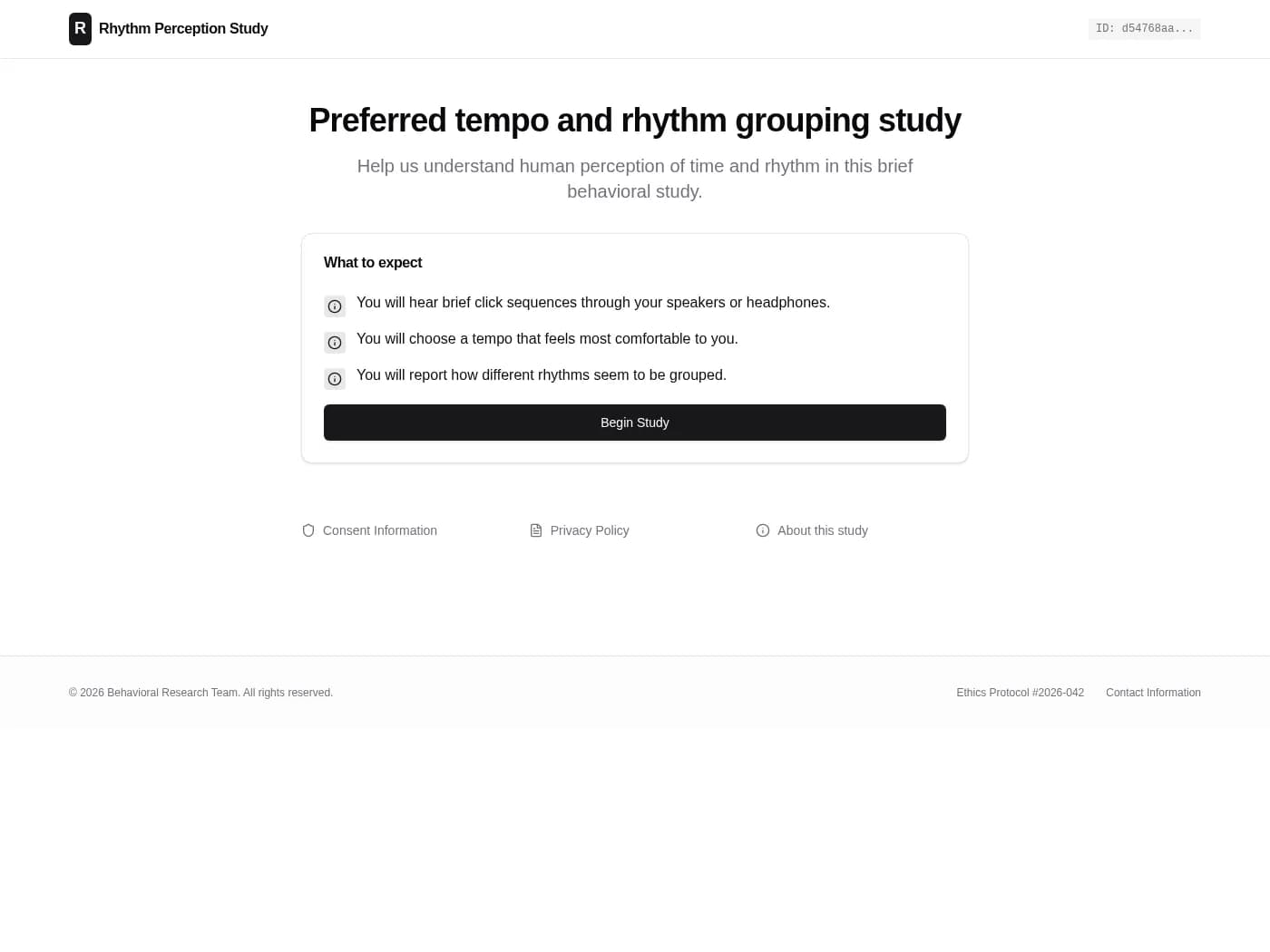 Tempo & Rhythm Study App